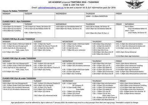 Lee Academy Here Is The Amazing Lee Academy Timetable Of