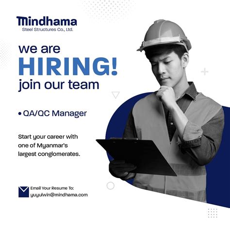 min dhama steel structures co ltd on linkedin hiring qaqc