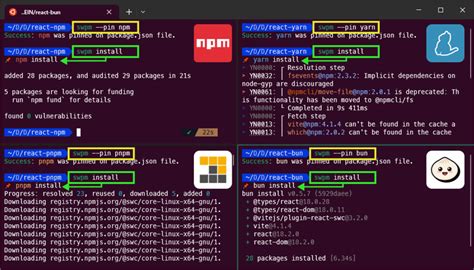 Npm Vs Yarn Vs Pnpm Vs Bun Commands Cheatsheet Dev Community