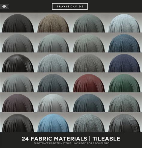 24 Fabric Materials Part 1 4k Flippednormals