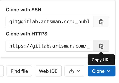 Copy Gitlab Repository Url Arts Management Systems