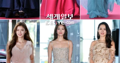 패션] 강렬 수지부터 순백 김유정까지 백상 레드카펫 色전