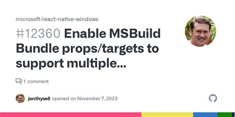Enable Msbuild Bundle Propstargets To Support Multiple Bundles · Issue 12360 · Microsoftreact