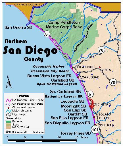 Carlsbad State Beach To San Elijo State Beach California Coastal Trail