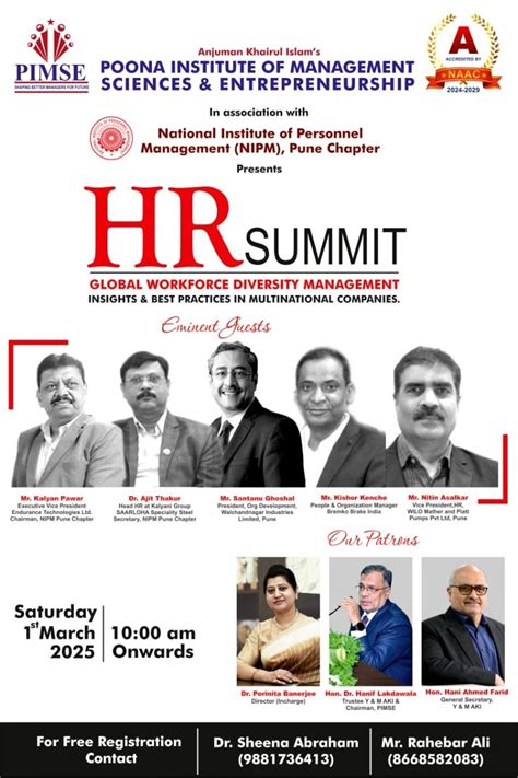 aki pimse and nipm pune chapter presents hr summit 2025 we re… poona