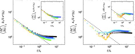 Evolution Of The Average Solute Concentration Gradient Computed Along