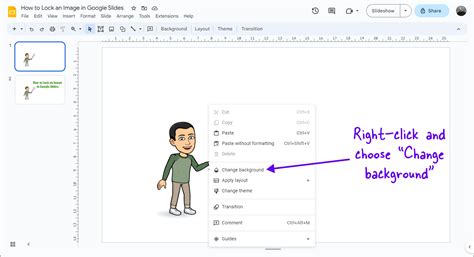 How To Lock An Image In Google Slides