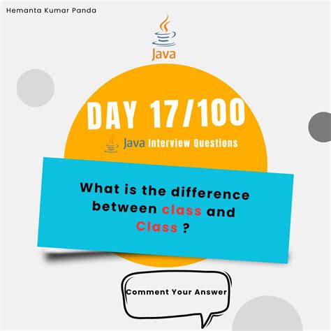 Hemanta Kumar Panda On Linkedin 100daysofjavainterview Java