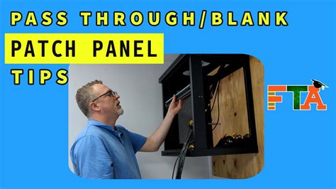 How To Install A Blank Patch Panel Pass Through Patch Panel Installation Patch Panel