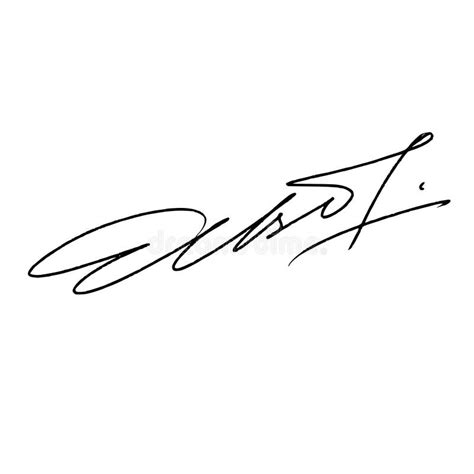 Letter E Abstract Signature Ideas Ink Illustration With Brush Pen Vector Use Transparent