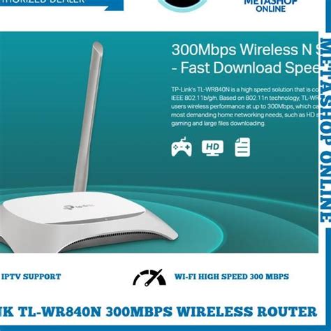Jual TP LINK TL WR840N 300Mbps Wireless N Router TPLINK WiFi Repeater WISP Shopee Indonesia