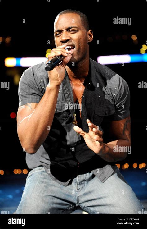 Mar 14 2009 Raleigh North Carolina Usa Singer Terrell Carter Performs Live As His 2009