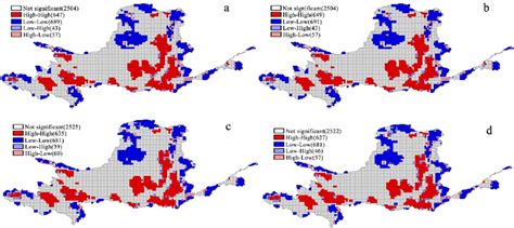 Spatial Agglomeration Characteristics Of Esv In The Yrb From 1990 To Download Scientific