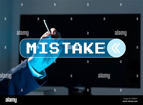 Writing Displaying Text Mistake Business Concept Misconception About The Meaning Of Something