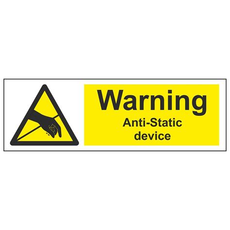 Warning Anti Static Device Linden Signs And Print