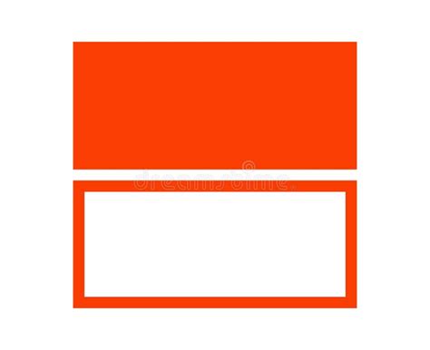 Rectangle Geometric Outline And Rectangle Shape Orange Stock Vector Illustration Of Shape