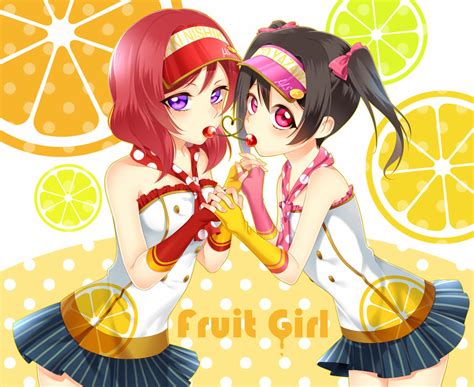 Nishikino Maki And Yazawa Nico Love Live And More Drawn By Hasumi Shizuko Danbooru