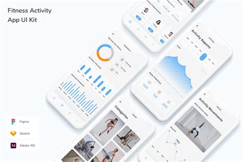 Fitness Activity App Ui Kit Graphic By Betush · Creative Fabrica