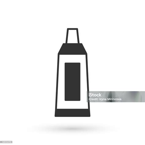 페인트 팔레트 아이콘이 있는 회색 튜브는 흰색 배경에 분리되어 있습니다 벡터 공예에 대한 스톡 벡터 아트 및 기타 이미지 공예 교육 그리기 Istock