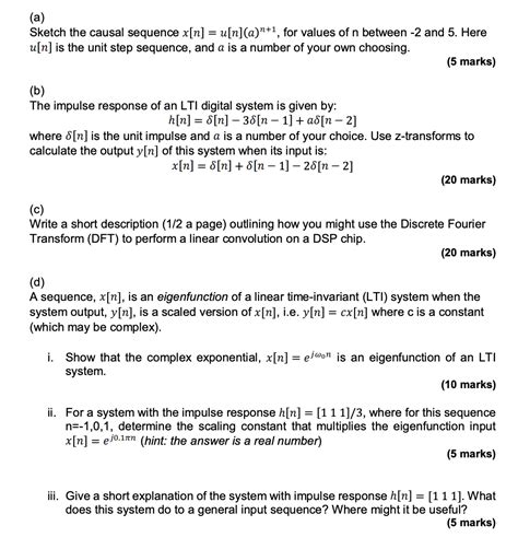 solved a sketch the causal sequence x[n] u[n] a n 1 for
