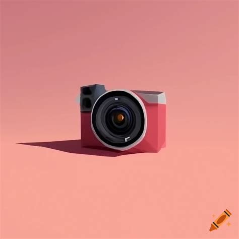low poly camera illustration on craiyon