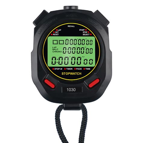 Stopwatch Timer Lap Split Digital Alarm Large Display 3 Way 103060
