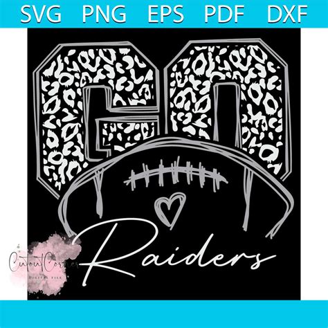 Go Raiders Football Leopard Pattern Svg Las Vegas Raiders F Inspire
