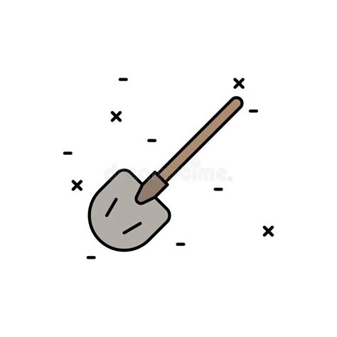 Shovel Icon Simple Thin Line Outline Vector Of Agriculture Icons For Ui And Ux Website Or