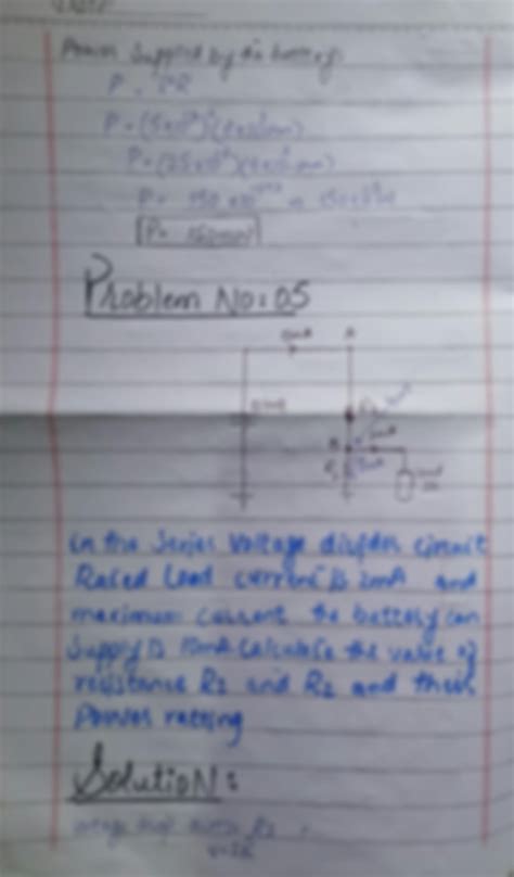 SOLUTION Circuit Current Divider Voltage Divider Rule Problems Studypool
