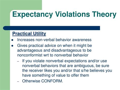 Ppt Expectancy Violations Theory Powerpoint Presentation Free Download Id7002047