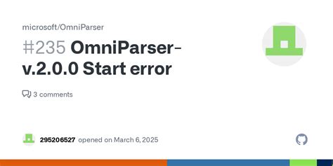 Omniparser V200 Start Error · Issue 235 · Microsoftomniparser · Github