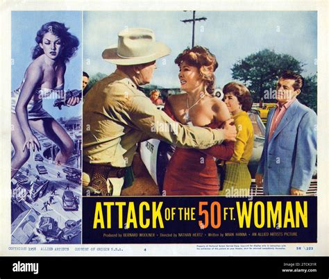 Attack Of The 50 Foot Woman Allied Artists 1958 Vintage Lobby Card