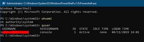 Cmd Running Quserexe In Powershell Scripts Works In Ide But Not When