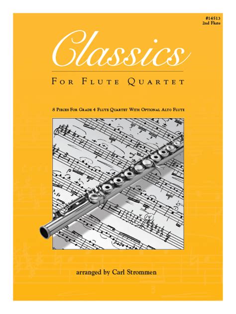Classics For Flute Quartet 2nd Flute Kendor Music Publishing