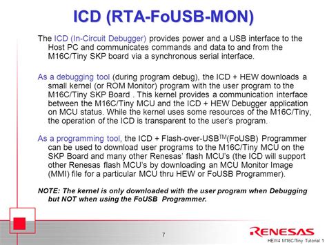 m16c tiny skp tutorial 1 software development process using hew4 ppt