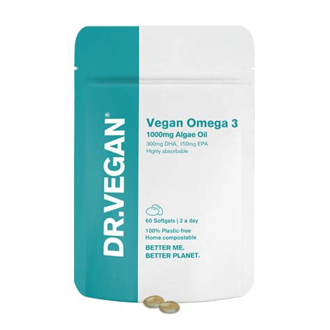 Vegan Omega 3 Supplement With Algae Food Supplement Drvegan