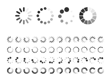 Premium Vector Loading Bar Icon In Flat Style Progress Indicator Vector Illustration On