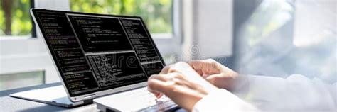 Programmer Woman Coding Stock Photo Image Of Space 222252324