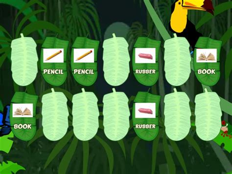 School Objects Parejas