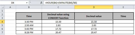 how to convert time to decimal in excel design talk