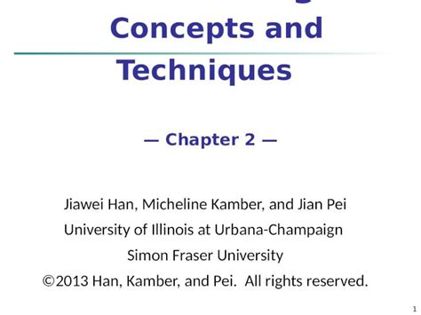 Ppt Data Mining Concepts And Techniques Chapter 2 Data Dokumentips
