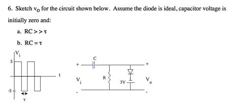 Solved Assuming The Diode Is Ideal In The Circuit Shown Chegg Com