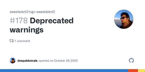 deprecated warnings · issue 178 · sweetalert2 ngx sweetalert2 · github