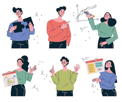 Premium Vector Business People Characters Working On Team Business Project Management Teamwork