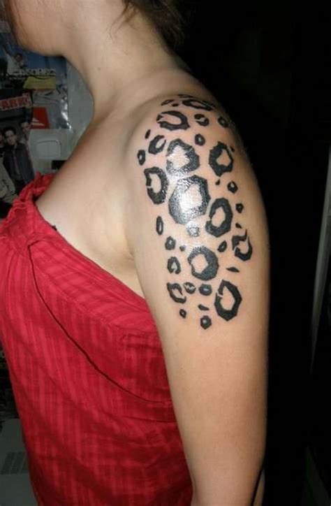 Cheetah Print Tattoo On Shoulder Bold Statement With Timeless Style