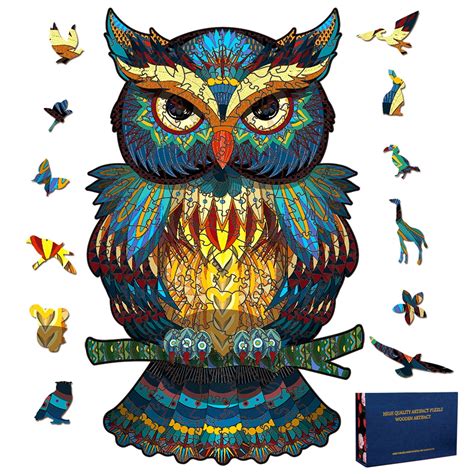 Nyidpsz Colorful Wooden Jigsaw Puzzles Unique Shape Pieces Best T