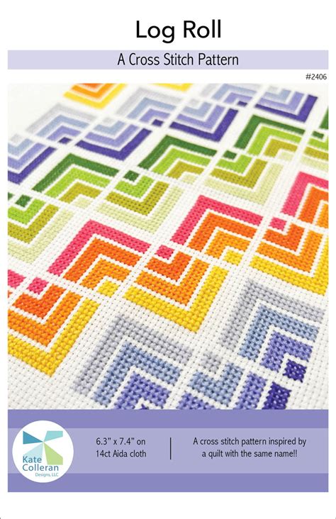 Log Roll Cross Stitch Pattern Kate Colleran Designs