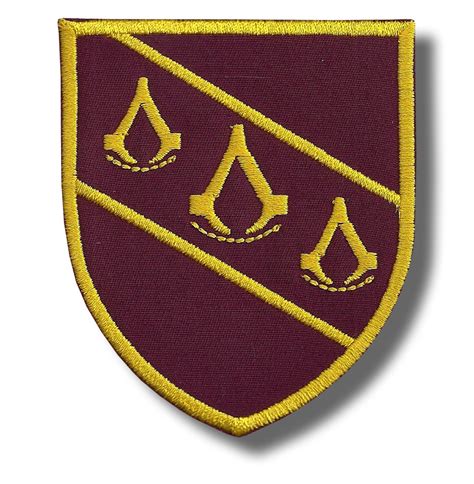 Assassin Shield Embroidered Patch 7x8 Cm Patch