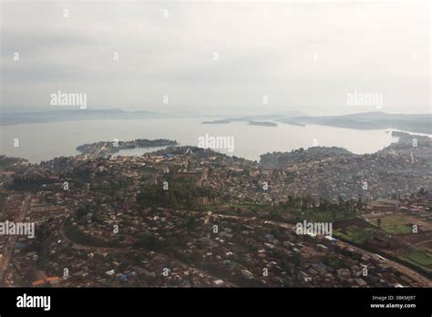 Bukavu South Kivu Drc April The 6th 2015 An Aerial Photo Of Bukavu