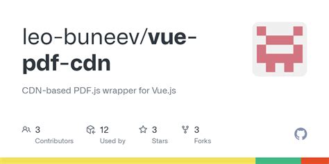 GitHub Leo Buneev Vue Pdf Cdn CDN Based PDF Js Wrapper For Vue Js